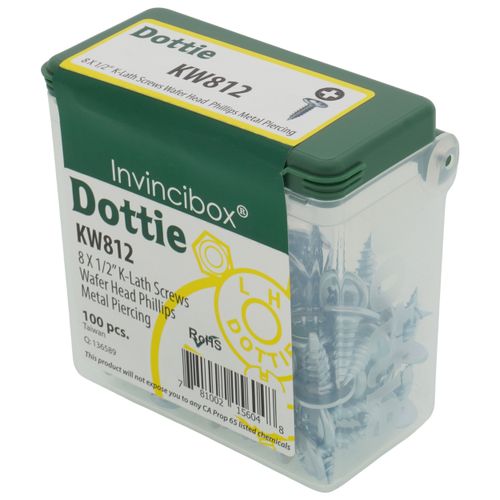 KW812 - LH Dottie KW812 - #8 x 1/2'' Phillips Wafer Head K-Lath Metal ...