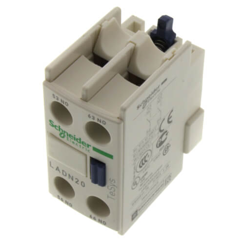 LADN20 - Square D LADN20 - 2 N/O Auxiliary Contact w/ Screw Clamp ...