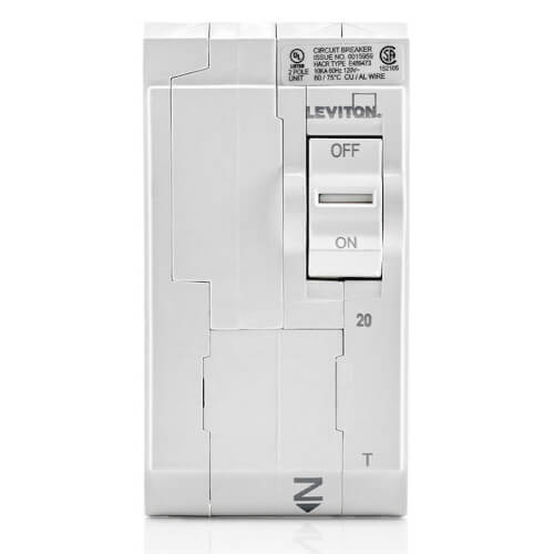 LB220-T - Leviton LB220-T - 20A 2-Pole Standard Thermal Magnetic Branch ...