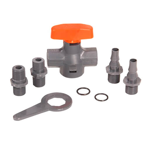 LC12 - Hayward LC12 - 1/4" - 6" PVC Universal Stopcock