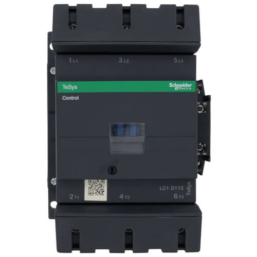 LC1D115G7 - Square D LC1D115G7 - 3 Pole 1 NO/NC Contactor, 115A (120V)