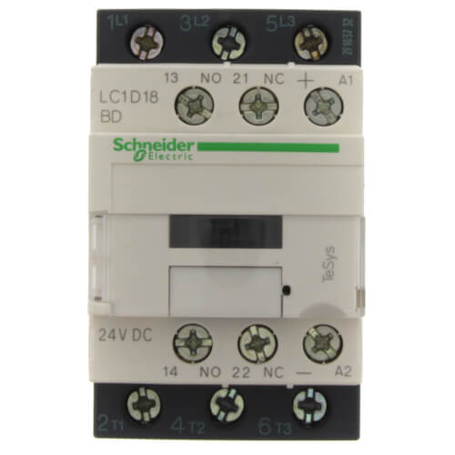 LC1D18BD - Square D LC1D18BD - Contactor, 18A (24V)