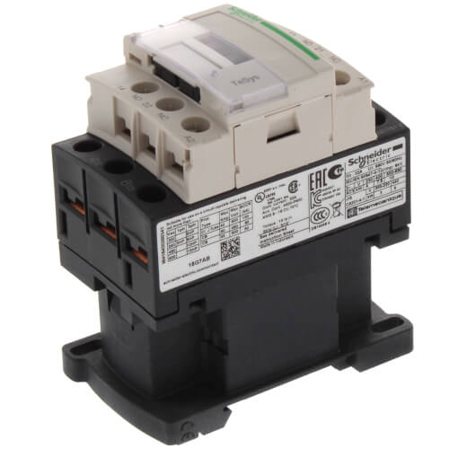 LC1D18G7 - Square D LC1D18G7 - Contactor with Auxiliary, 3P, 18A (120V)