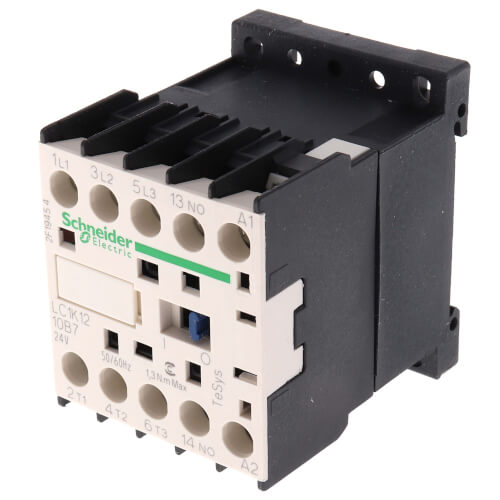 LC1K1210B7 - Square D LC1K1210B7 - 3 Pole Mini-Contactor, 12A (24V)
