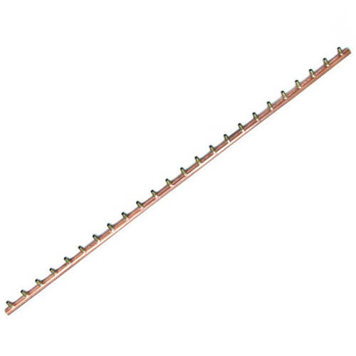 LF2512450 - Uponor (Wirsbo) LF2512450 - 1" x 6' Copper Manifold w/ 1/2 ...