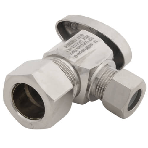 LF4410500 - Uponor (Wirsbo) LF4410500 - 1/2" PEX Compression Angle Stop ...