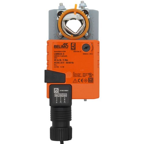 LMB24-3 - Belimo LMB24-3 - Non-Spring Return, On/Off/Floating Point Control Damper Actuator ...