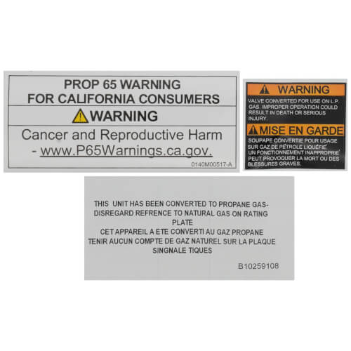 LPT-03 - Goodman-Amana LPT-03 - NG to LP Conversion Kit, LPT-03