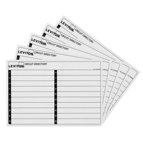 LSTK2-W - Leviton LSTK2-W - 20-Space Load Center Circuit Identification ...