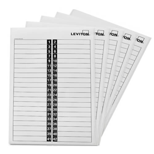 LSTK4-W - Leviton LSTK4-W - 42-Space Load Center Circuit Identification ...