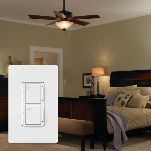 MACL-LFQ-BR - Lutron MACL-LFQ-BR - Maestro Fan Control & Light Dimmer ...