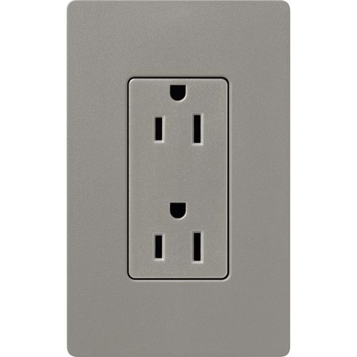 SCR-15-CS - Lutron SCR-15-CS - Claro 15A Duplex Receptacle, Satin ...
