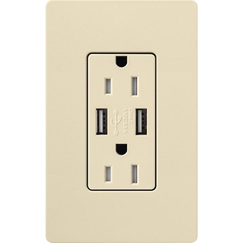 SCR-15-UBTR-SD - Lutron SCR-15-UBTR-SD - Claro 15A USB Duplex ...