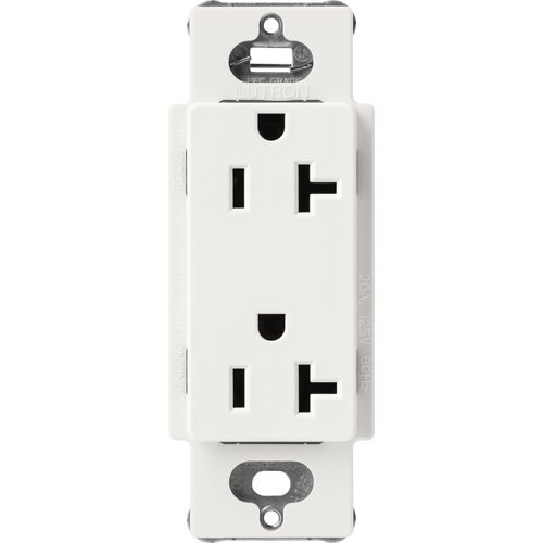 SCR-20-RW - Lutron SCR-20-RW - Claro 20A Duplex Receptacle, Satin ...