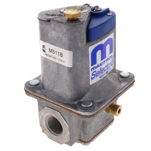 M511B-1/2 - Maxitrol M511B-1/2 - 1/2" Modulating Gas Valve w/ Vent Tap ...