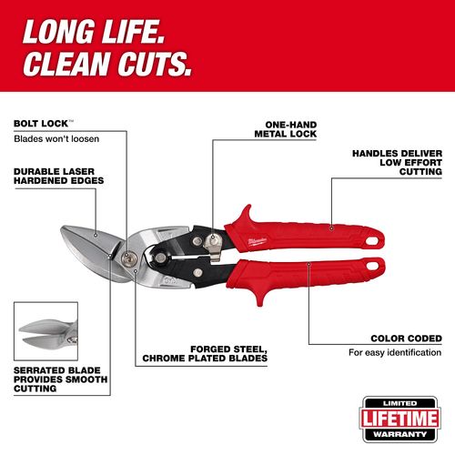 48-22-4553 - Milwaukee 48-22-4553 - 2 Piece Offset Aviation Snip Set