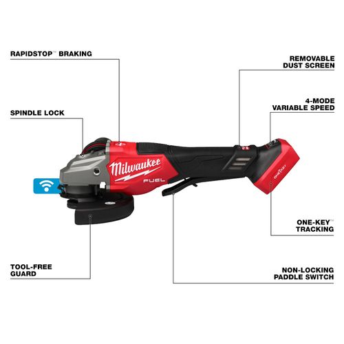 3672-20 - Milwaukee 3672-20 - M18 FUEL 4-1/2"-6" Variable Speed Braking ...