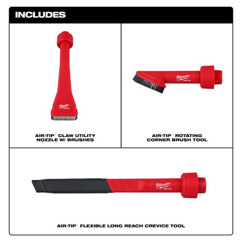 49-90-2042 - Milwaukee 49-90-2042 - AIR-TIP 3-Piece Automotive Vacuum ...