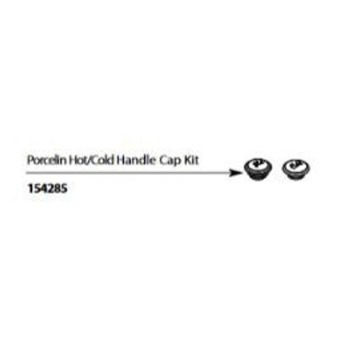 154285 - Moen 154285 - Weymouth Hot And Cold Handle Cap Kit, 154285