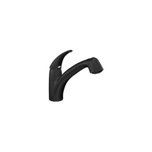 7560BL - Moen 7560BL - Extensa Single Handle Matte Black Kitchen Faucet ...