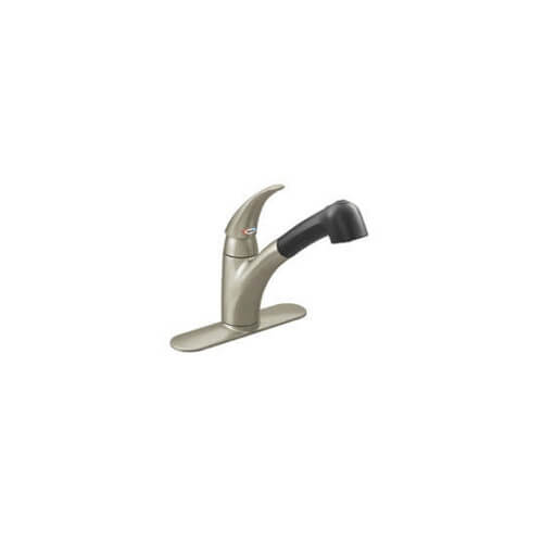 7560SLBL - Moen 7560SLBL - Extensa Single Handle Stainless/Matte Black ...