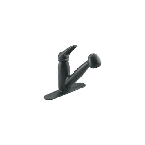 7570BL - Moen 7570BL - Salora Single Handle Matte Black Kitchen Faucet ...