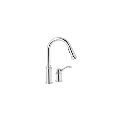 7590C - Moen 7590C - Aberdeen Single Handle Chrome Kitchen Faucet with ...
