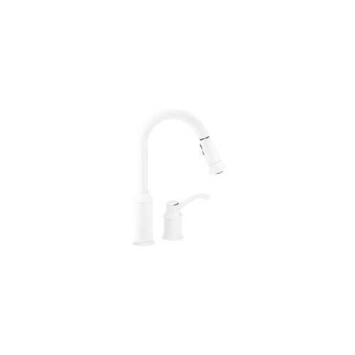 7590W - Moen 7590W - Aberdeen Single Handle Glacier Kitchen Faucet with ...