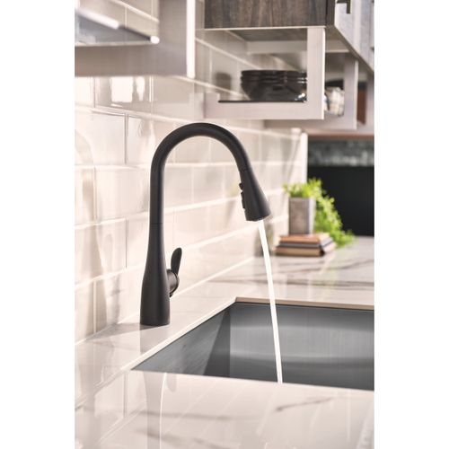 7594BL - Moen 7594BL - Arbor Matte Black 1 Handle Pulldown Kitchen Faucet