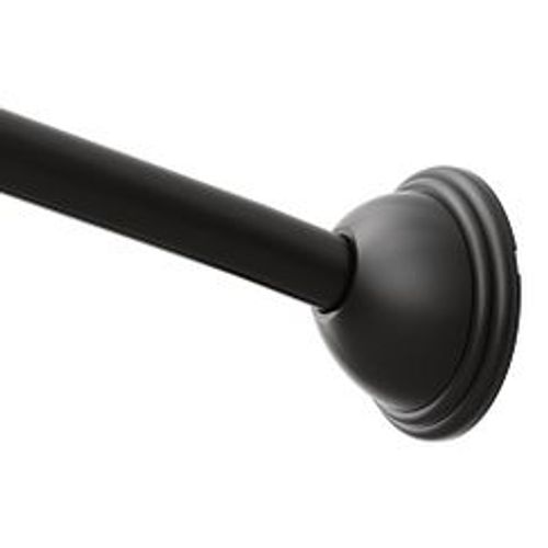 CSR2160BL - Moen CSR2160BL - Matte Black Adjustable Curved Shower Rod ...