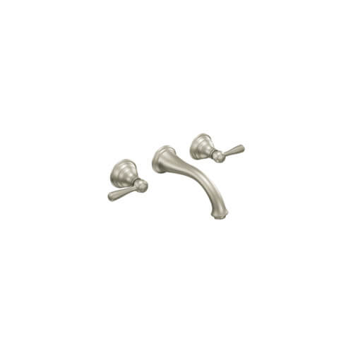 T6107BN - Moen T6107BN - Kingsley Trim Kit For Double Handle Wall Mount ...