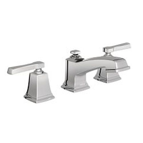 T6220 - Moen T6220 - Boardwalk Chrome 2 Handle Bathroom Faucet, Widespread