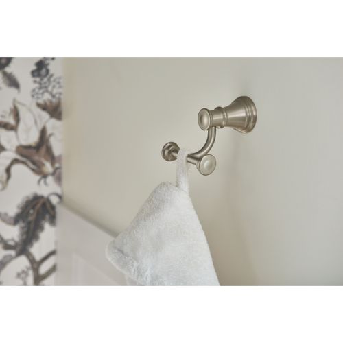 YB6403BN - Moen YB6403BN - Belfield Brushed Nickel Double Robe Hook