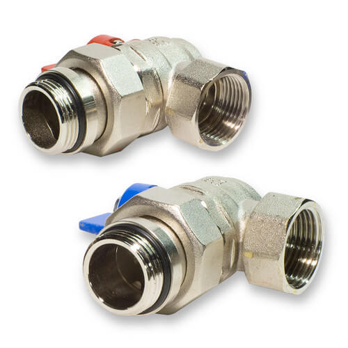MP139 - Mr. PEX MP139 - Angle Isolation union Ball Valve (Pair: Hot/Cold)