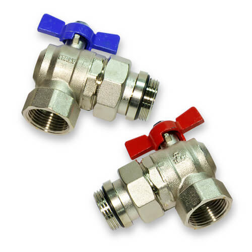 3620009 - Mr. PEX 3620009 - Angle Isolation union Ball Valve (Pair: Hot ...