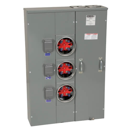 MP43200 - Square D MP43200 - Meter-Pak 3 Gang Overhead/Underground Ring ...