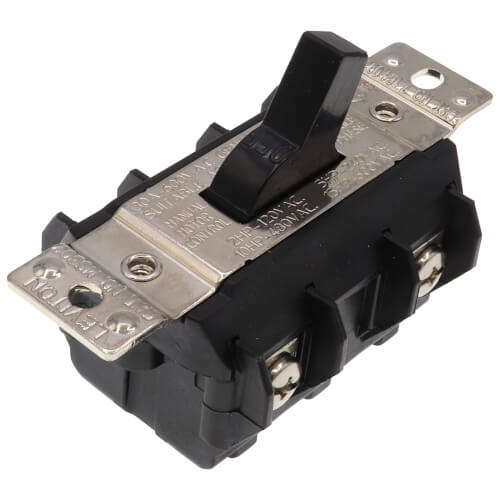 MS302-DS - Leviton MS302-DS - 2P, 1-Phase, Black Manual Motor Toggle ...