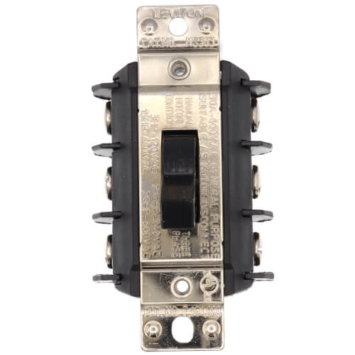 MS303-DS - Leviton MS303-DS - 3P, 3-Phase, Black Manual Motor Toggle ...