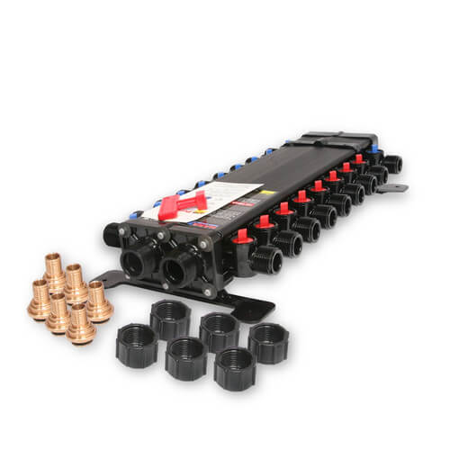 MXBD18-3XP - Viega MXBD18-3XP - 1/2", 18 Port PEX Press MANABLOC (8 hot ...