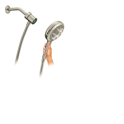 N400H0BN - Moen N400H0BN - Quattro Brushed Nickel 4 Functions 6-1/2 ...