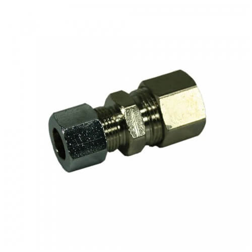 N62-086LF - Jones Stephens N62-086LF - 1/2" x 3/8" OD Chrome Plated Compression Union (Lead Free)