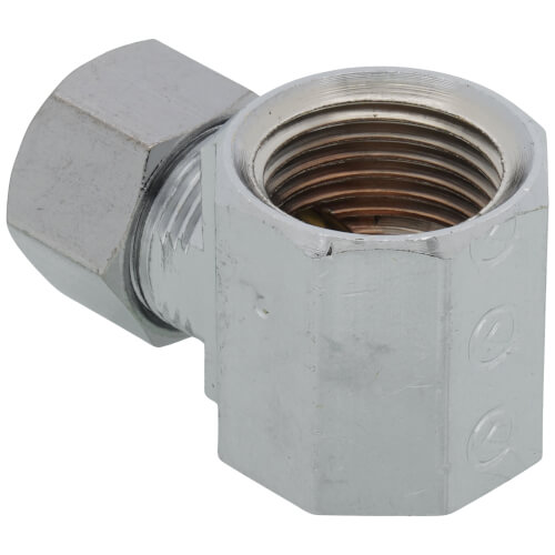 N70-066LF - Jones Stephens N70-066LF - 3/8" OD x 3/8" FIP Chrome Plated Compression Elbow, Lead Free