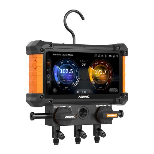 NX1G - Navac NX1G - Digital Manifold Gauge 2 Valve w/ Wireless Temp ...