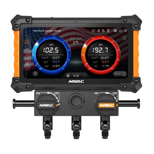 NX1G - Navac NX1G - Digital Manifold Gauge 2 Valve w/ Wireless Temp ...
