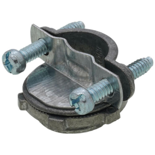 NC302 - Steel City NC302 - 3/4" Clamp Conduit Connector (Zinc)
