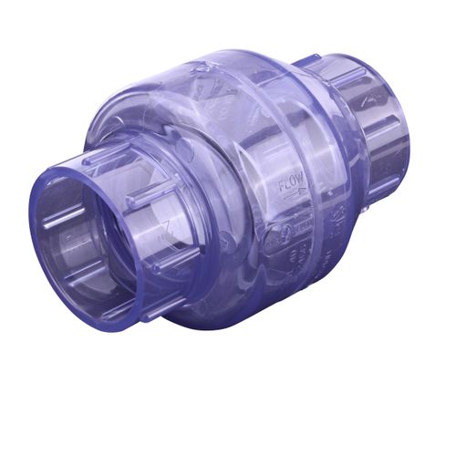 1520C20 - NDS 1520C20 - 2" IPS PVC Clear Swing Check Valve (Socket)