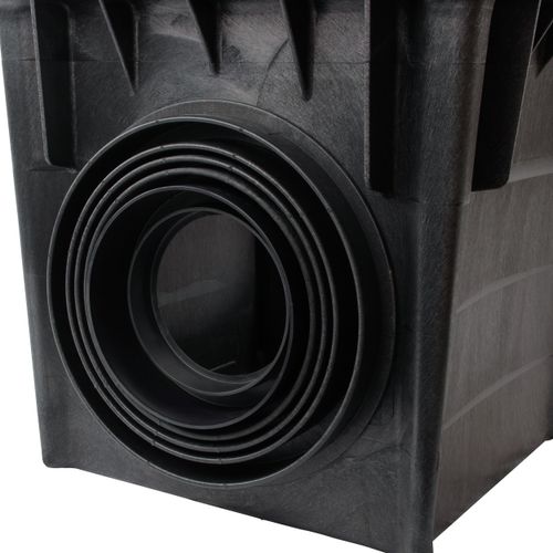 2400BLKIT - NDS 2400BLKIT - 24" Catch Basin Kit w/ Black Plastic Grate