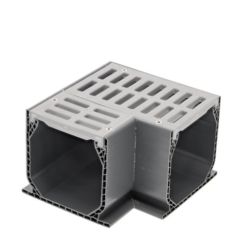 5380 - NDS 5380 - 4.5" Mini Channel Grate and Channel Drain, 90° Elbow