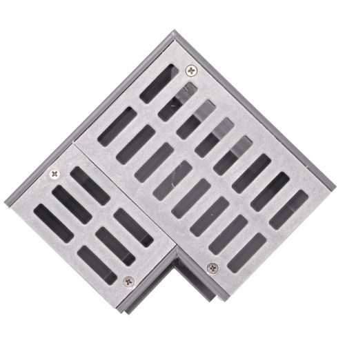 5380 - NDS 5380 - 4.5" Mini Channel Grate and Channel Drain, 90° Elbow