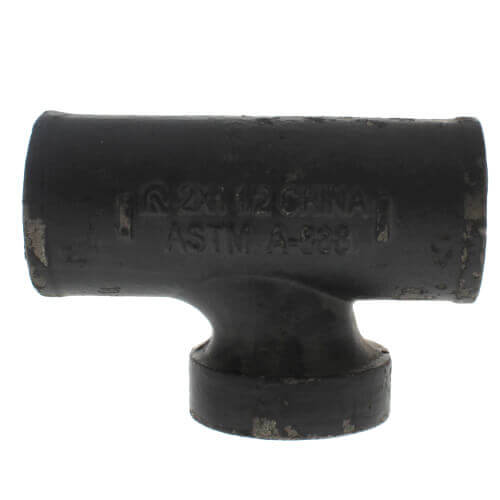 NHTT-2X2 - B&W NHTT-2X2 - 2" x 2" Imported No Hub Cast Iron Sanitary ...